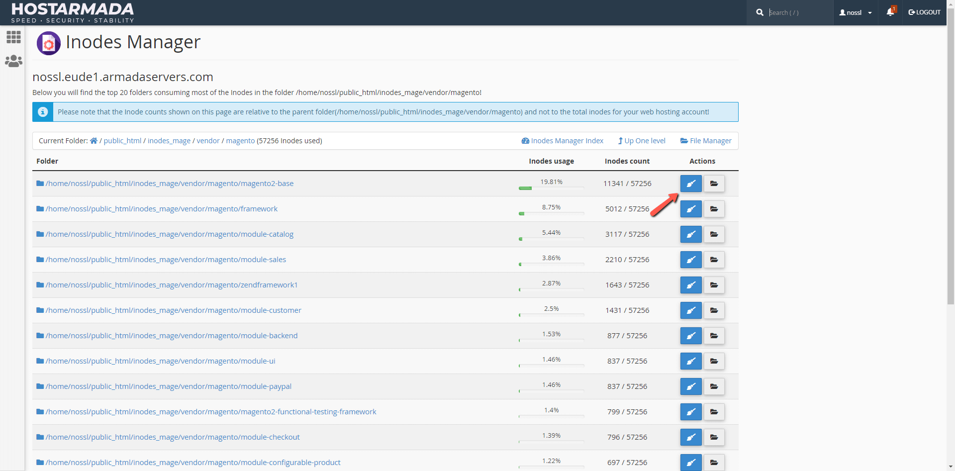 Reducing the Inodes Usage in cPanel - HostArmada